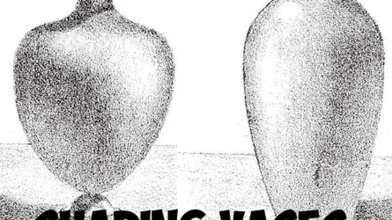 how to draw a vase with shadows